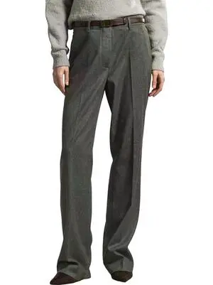 CRUNA Jacqueline Pressed-crease Trousers - Grey