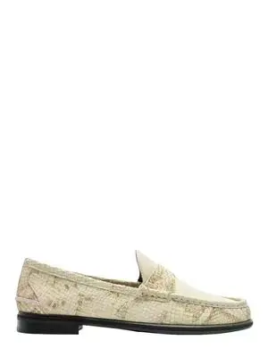 LOTTUSSE Lara Snake-effect Loafers