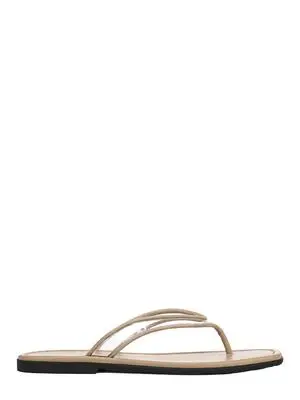 Veronica Beard Clea Jelly Flip-flop Sandal Sand Clear Sand/clear