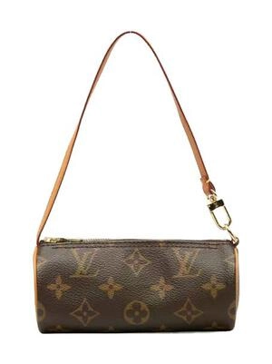 LOUIS VUITTON 1990-2010 Monogram Papillon Pochette Handbag - Brown