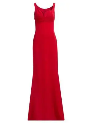 ELIE SAAB Ruched-bodice Maxi Dress