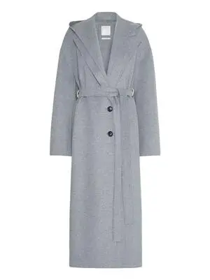 Max Mara Oversized Pure Wool Coat Medium Grey