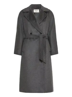 Max Mara Double-breasted Wool Coat - Dark Grey