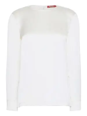 Max Mara Satin Blouse Silk