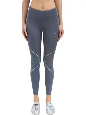 Adidas By Stella McCartney Logo-print Performance Leggings - Blue