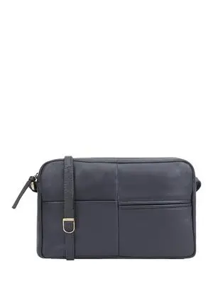 LLOYD BAKER Batian Leather Crossbody Bag - Blue