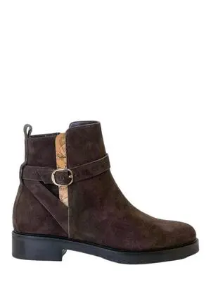 ALVIERO MARTINI 1° CLASSE Buckle-strap Suede Boots
