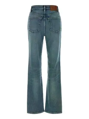CALVIN KLEIN Faded-effect Straight-leg Jeans