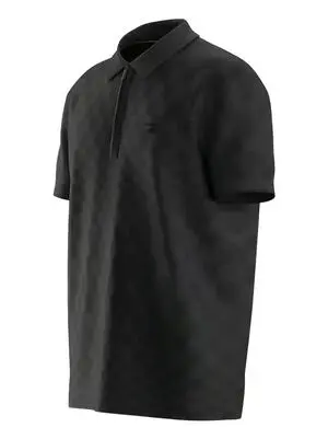 BOSS X Porsche Polo Shirt With Pasha Pattern - Black