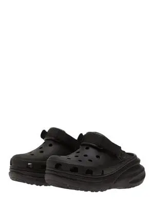 CROCS New Crush Perforated Touch-strap Clogs - Black