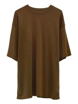 LAUREN MANOOGIAN Interlock Oversized Crew-neck T-shirt - Brown