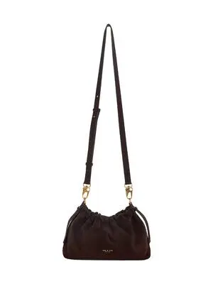 Rag & Bone Ludlow Suede Satchel - Chocolate