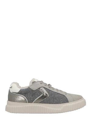 VOILE BLANCHE Sneakers Size Leather, Textile Fibers - Grey