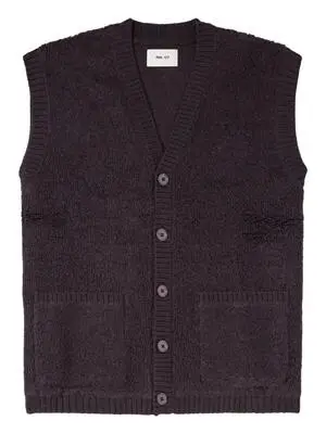 Nn07 60064 Wool-terry Fleece Gilet - Gray