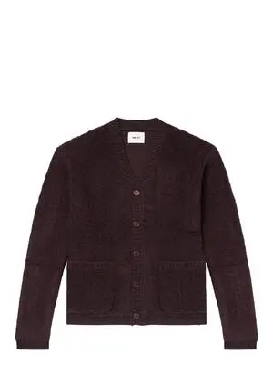 Nn07 60064 Wool-terry Fleece Cardigan - Brown