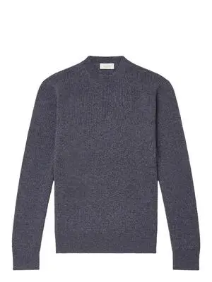 PIACENZA CASHMERE 1733 Ribbed Cashmere Sweater - Gray