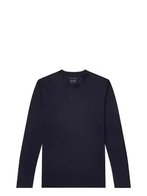 Sease Virgin Wool-jersey Ski Base Layer - Blue