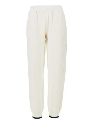 EA BODYWEAR Logo Embroidery Sweatpants - White