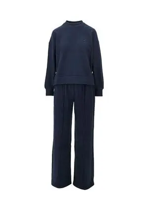 EA BODYWEAR Cotton-blend Two-piece Set - Blue