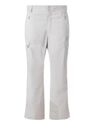 Brunello Cucinelli Brunello Cucinelli - Straight-Leg Logo-Embroidered Cotton-Corduroy Ski Pants - Men - Neutrals - S Neutrals