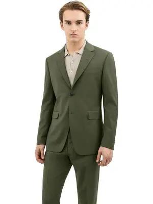 Tiger Of Sweden Justin Slim-fit Wool Jacket - Mud