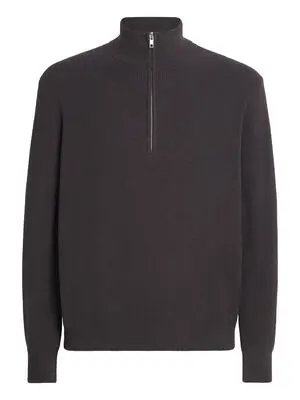 NN.07 Quarter-zip Danny Sweater - Brown