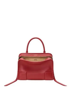 Loewe Small Leather Amazona 180 Top-handle Bag Red