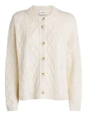 SOFT GOAT Cashmere Cable-knit Cardigan