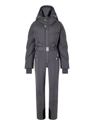 Cordova Ajax Belted Quilted Down Ski Suit - Gray