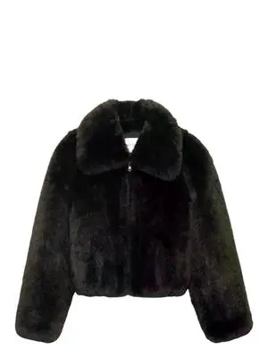STAND STUDIO Aya Faux-fur Jacket - Brown