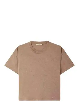 SESSUN Too Crew-neck Short-sleeve T-shirt Brown