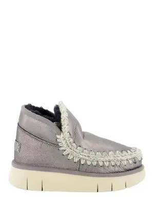 Mou Eskimo Bounce Leather Sneakers - Grey