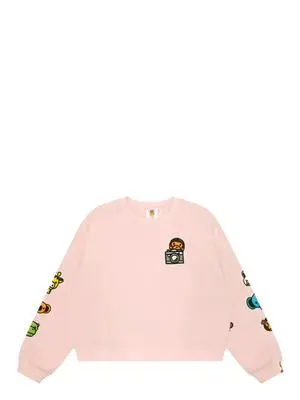 A BATHING APE Baby Milo Graphic-print Sweater - Pink