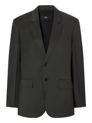Phoebe Philo Wool And Mohair-blend Twill Blazer - Gray