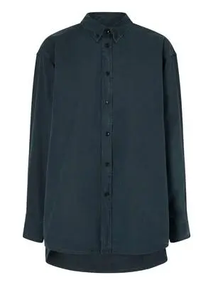 Phoebe Philo Cotton-poplin Shirt - Navy