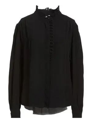 ISABEL MARANT ÉTOILE Solid-color Long-sleeved Chiffon Shirt 