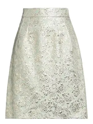 Dolce & Gabbana Two-tone Metallic Finish A-line Skirt - Green