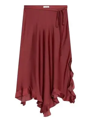 Zadig&Voltaire Asymmetrical Skirt Cherry