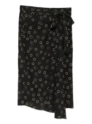 Isabel Marant Étoile Asymmetrical Skirt - Black