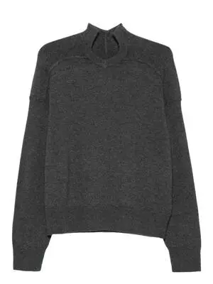 Coperni Long-sleeve Knit Top - Grey