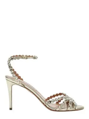 AQUAZZURA Round-toe High-heeled Sandals - Platinum
