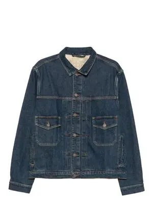 Paul Smith Contrast-stitch Denim Jacket - Navy