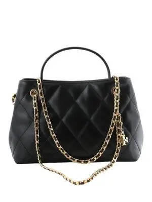 Tory Burch Fleming Small Carryall Purse - Black
