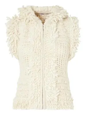 Fendi Hooded Vest - Ivory