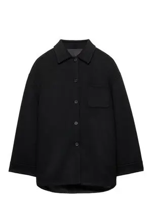 PRADA Reversible Double Cashwool And Re-Nylon Caban Jacket
