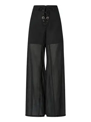 Pinko Texan Detailed Lightweight Trousers - Black