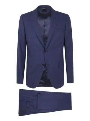Zegna Single-breasted Suit - Blue