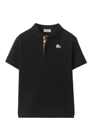 Burberry Short-sleeved Polo Shirt - Black
