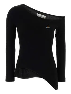 VIVIENNE WESTWOOD Orgy Asymmetric Long-sleeve Top - Black