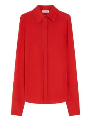 SPORTMAX Sportmax Gemona Long-Sleeved Crepe Shirt